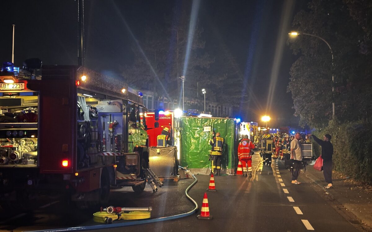 Mainaschaff: Entwarnung nach Großeinsatz wegen Chemieunfall