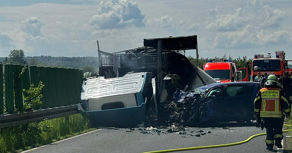 Unfall bei Langenselbold: Pkw-Fahrer tödlich verunglückt