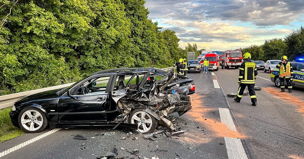 Unfall auf der A45 bei Langenselbold