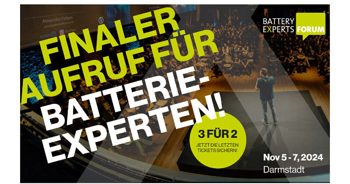 19. Battery Experts Forum Europe