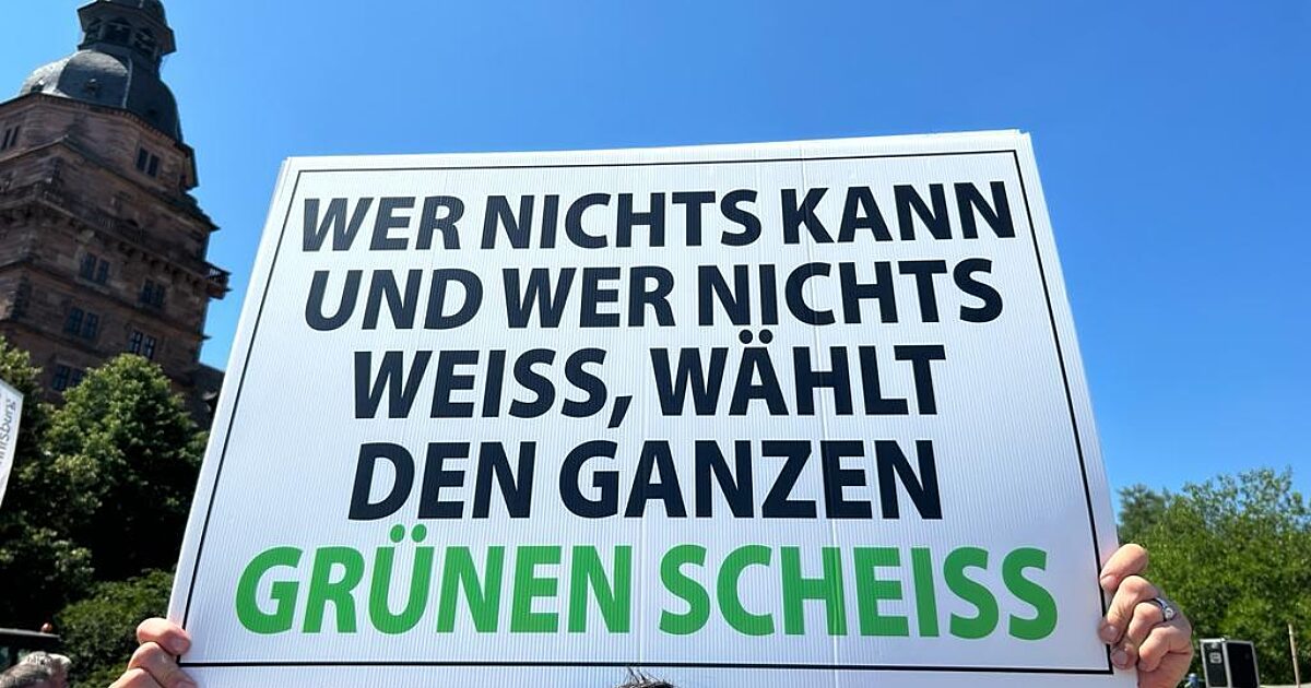 "Grünen-Hass": Weiteres Plakat in Hanau aufgetaucht