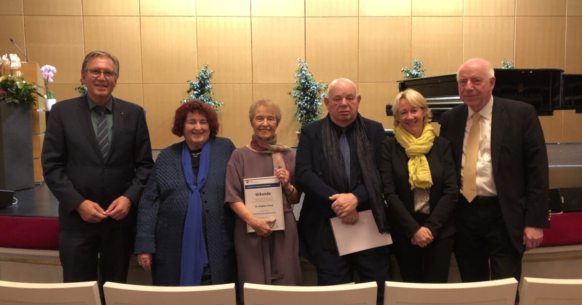 Dr. Brigitte Schad ist Aschaffenburgs Kulturpreis-Trägerin 2022
