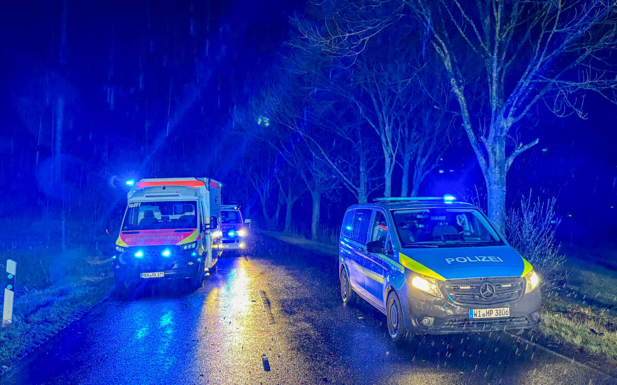 Schwerer Verkehrsunfall zwischen Langenselbold und Niedergründau